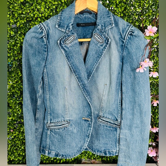 Marc Jacobs | Jackets & Coats | Vintage Marc Jacoby Denim Blazer ...